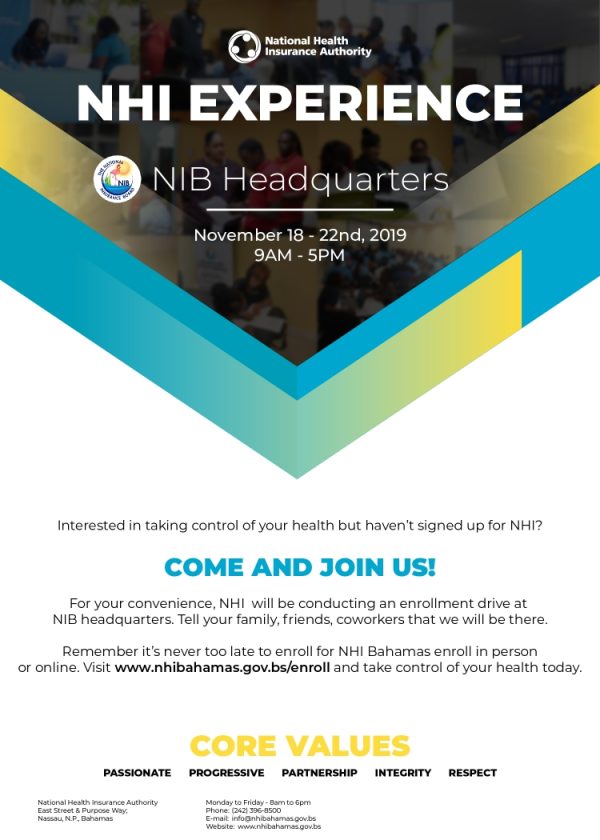 NHI EXPERIENCE - National Insurance Board of The Bahamas