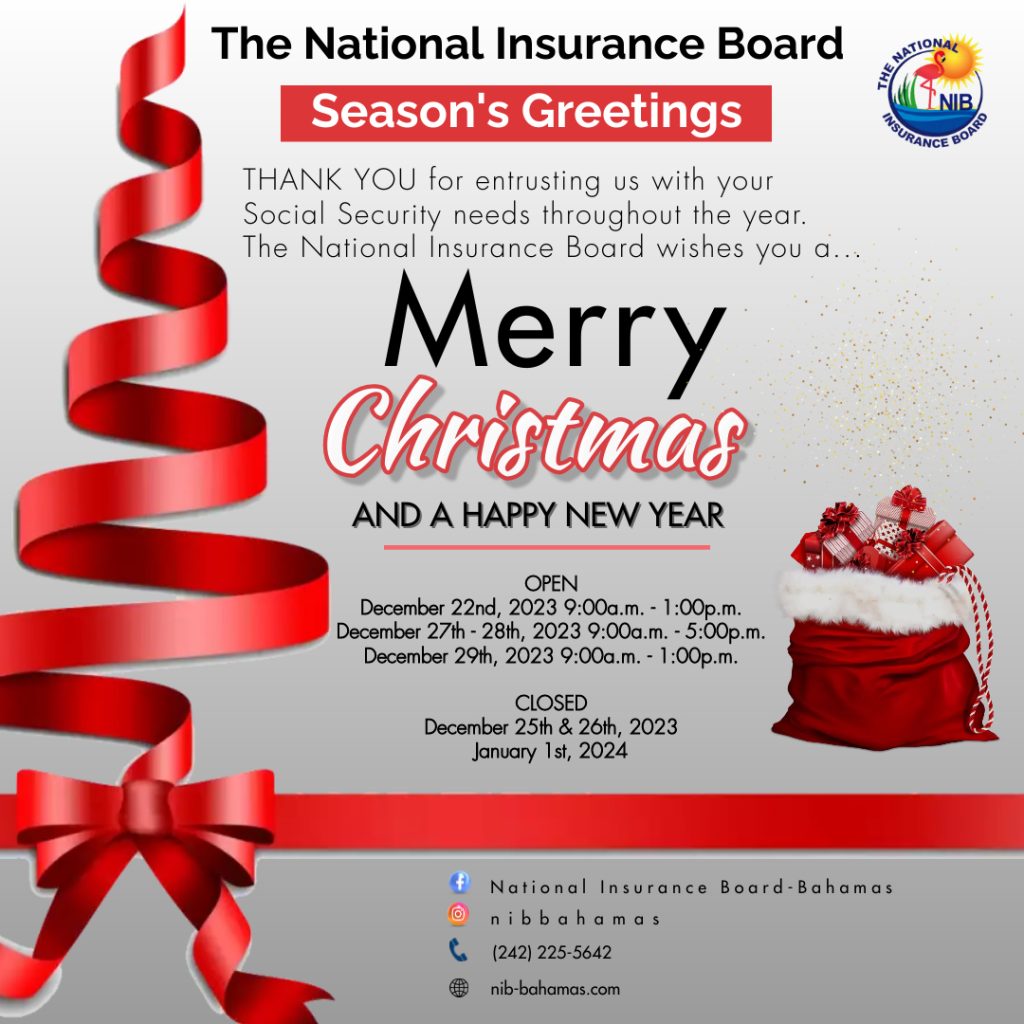 Season’s Greetings from The National Insurance Board - National ...